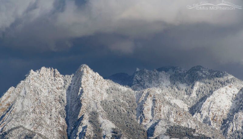 Sunlight, snow and shadows on the Wasatch Mountain Range – Mia ...
